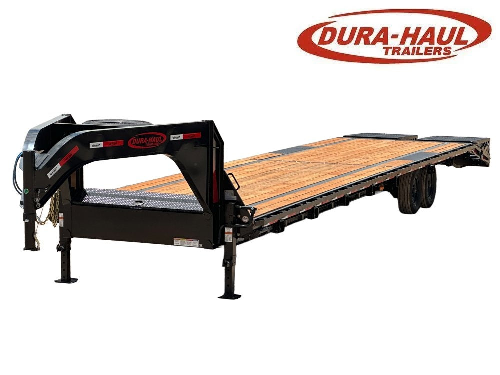 40' Dura-Haul DKO Gooseneck Hotshot Non-CDL Deckover Trailer Mega Ramp ...
