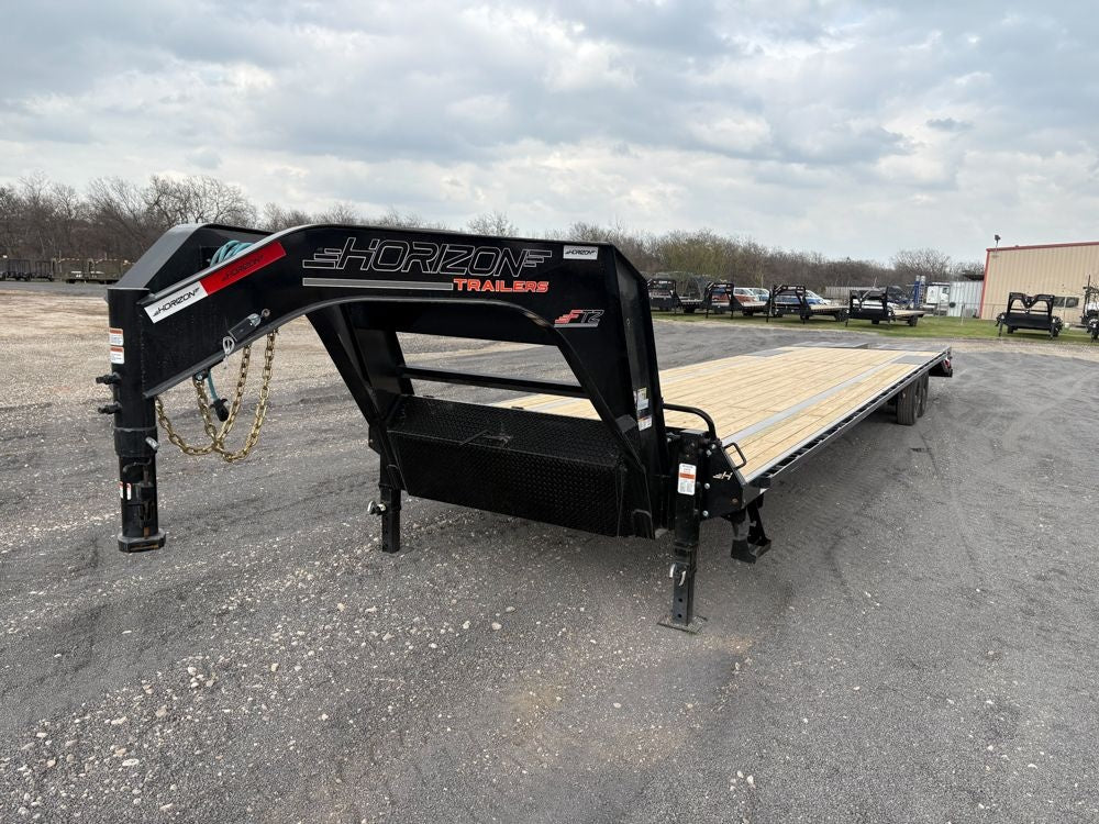 40' FTZ Gooseneck (2) 8k Axles - Mega Ramps - 16k GVWR - 14ply Tires p ...