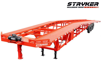 Stryker 50' Wedge 3 Car Hauler (3) 7k axles w/ winch - De-rated 12k GV ...