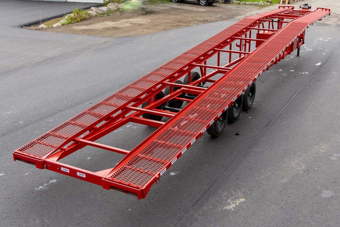 50' Wedge 3 Car Hauler (3) 7k axles w/ winch - De-rated 12k GVWR ...