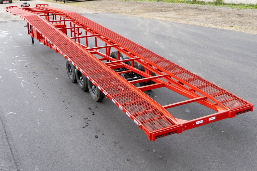 50' Wedge 3 Car Hauler (3) 7k axles w/ winch - De-rated 12k GVWR ...