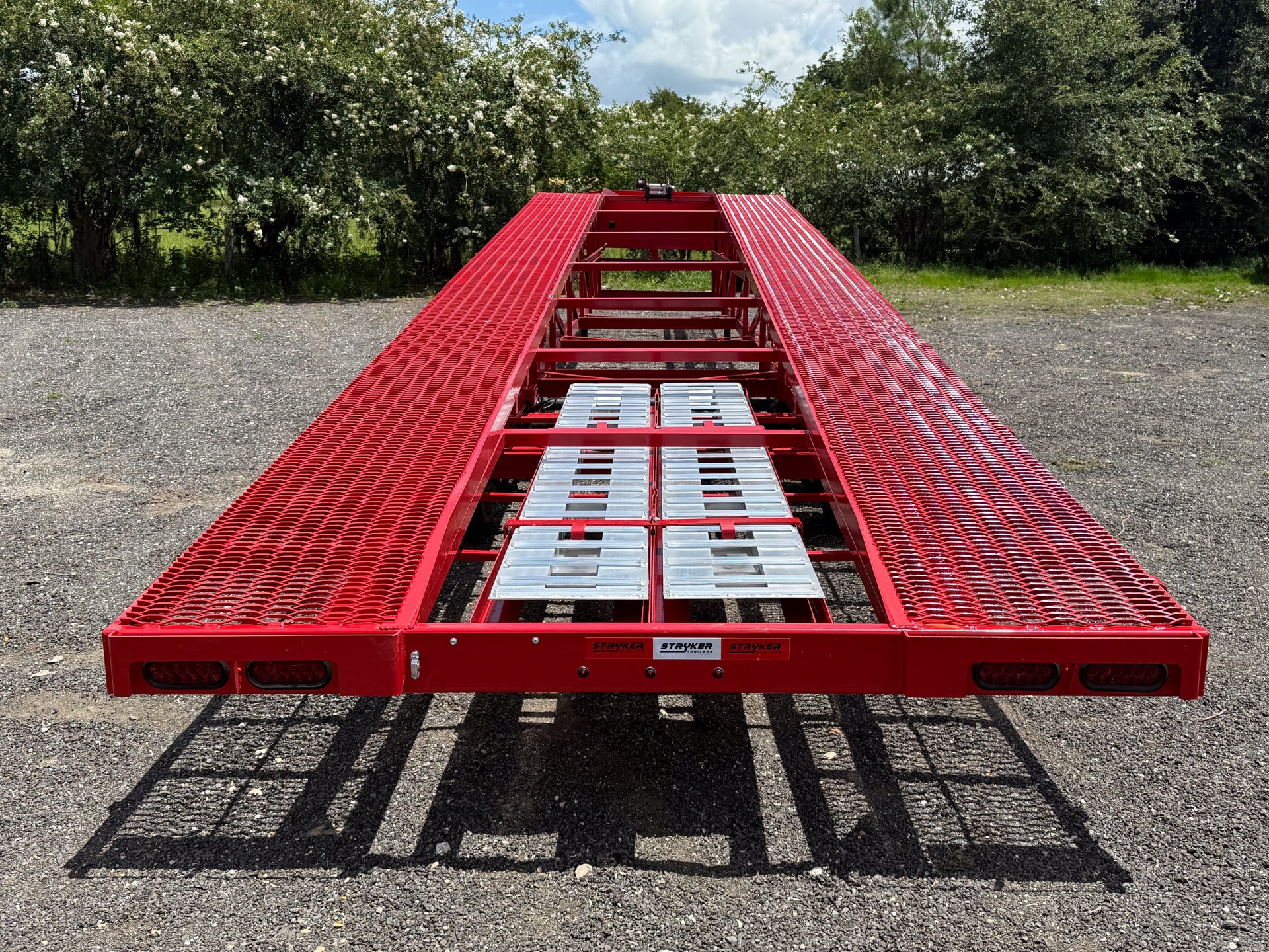 Stryker 50' Wedge 3 Car Hauler (3) 7k axles w/ winch - De-rated 12k GV ...